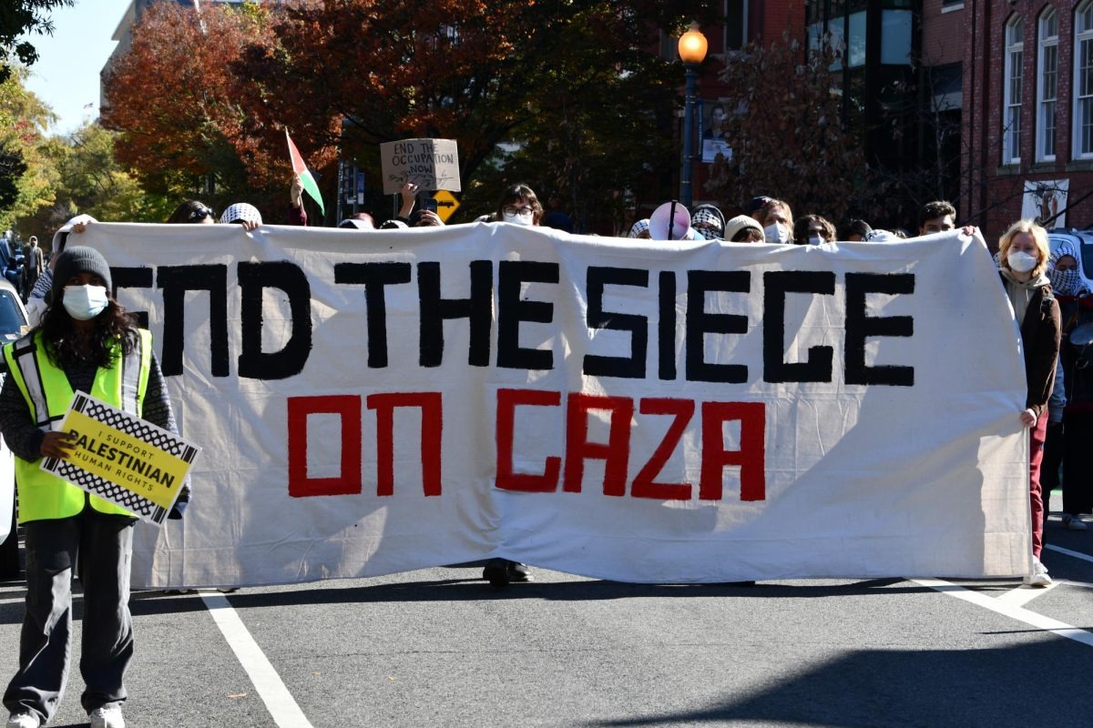 Pro-Palestinian students protest outside Granberg inauguration – GW ...
